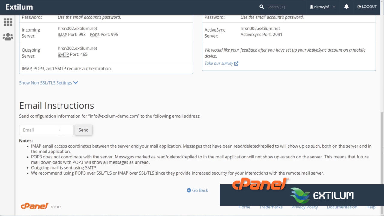 Set Up Email Account - cPanel • Extilum Knowledgebase