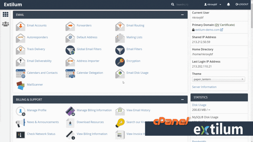 View Public Key - cPanel • Extilum Knowledgebase