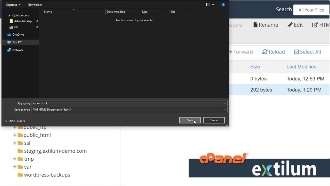 Upload and download files using File Manager – cPanel | Extilum Knowledgebase