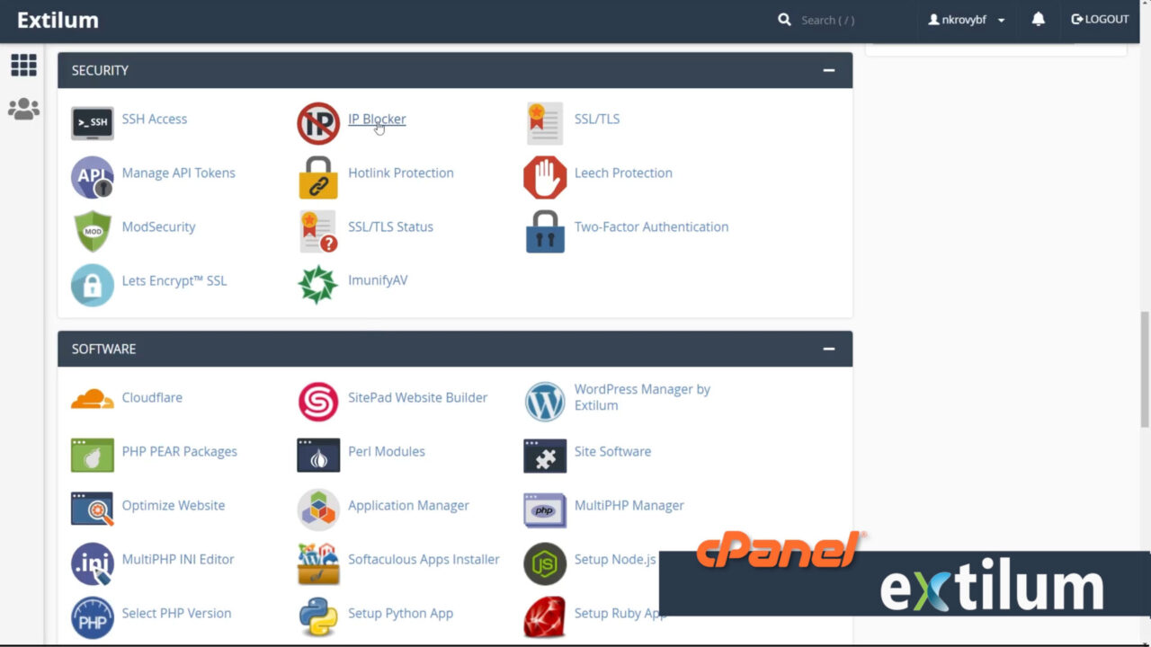 Unblock An Ip Address Or Domain Using Ip Blocker Cpanel • Extilum Help