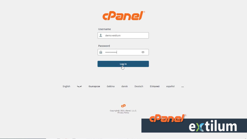 Login to cPanel • Extilum Knowledgebase