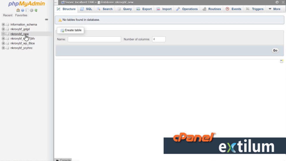 Import a Database – cPanel • Extilum Knowledgebase